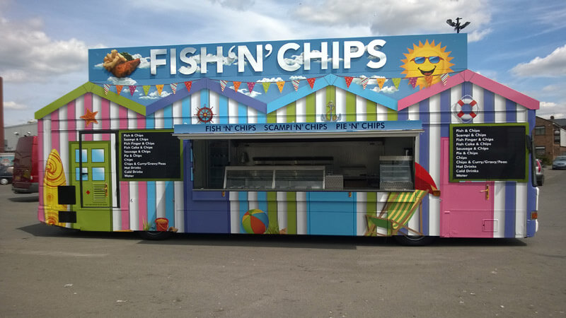 Fish and chips Seaside van - Edmund Evans